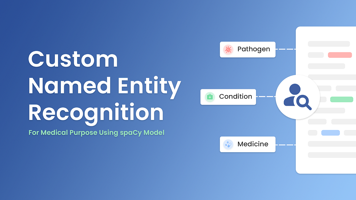Custom Named Entity Recognition Model For Medical Purpose — Using spaCy model. | by Pramudya ...