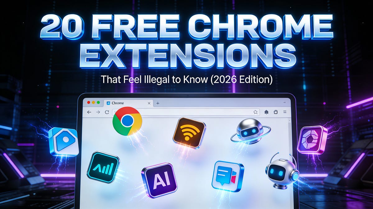 20 Free Chrome Extensions That Feel Illegal to Know in 2026 | by JIN ...