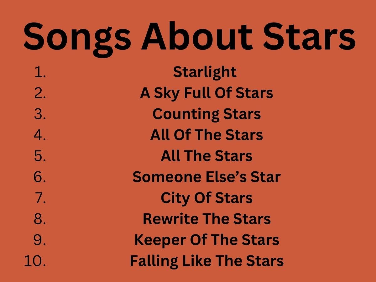 10 Best Songs About Stars in the Sky | by Bestdjblog | Oct, 2023 | Medium