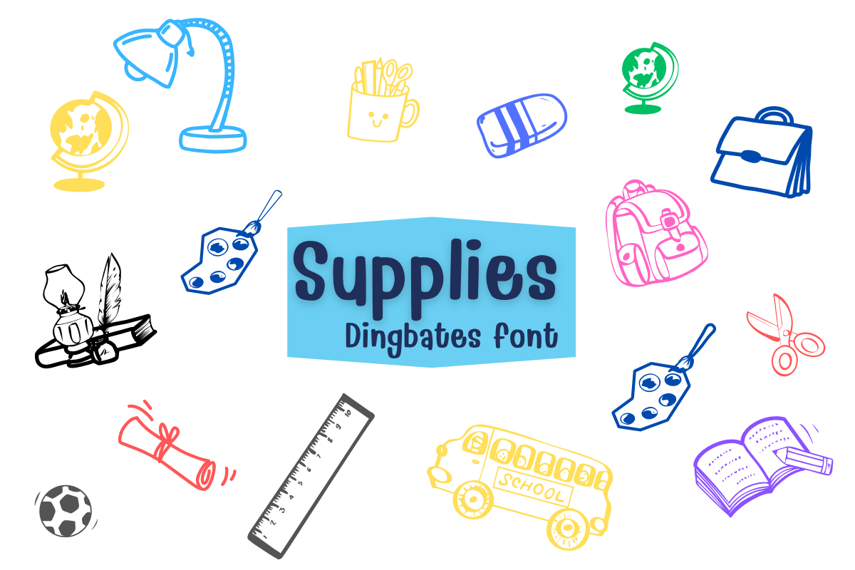 Supplies Font OTF | by Lilyluminate | Apr, 2024 | Medium