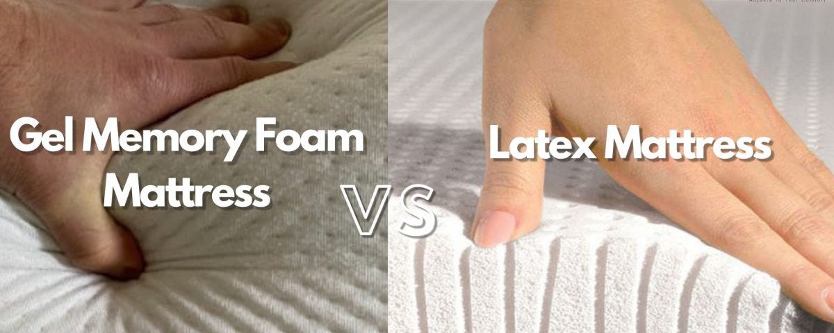Gel Memory Foam Mattress vs. Latex Mattress: Know the Difference | by ...