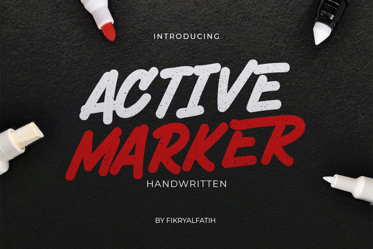 Active Marker Font | by Graceglimmer | May, 2024 | Medium