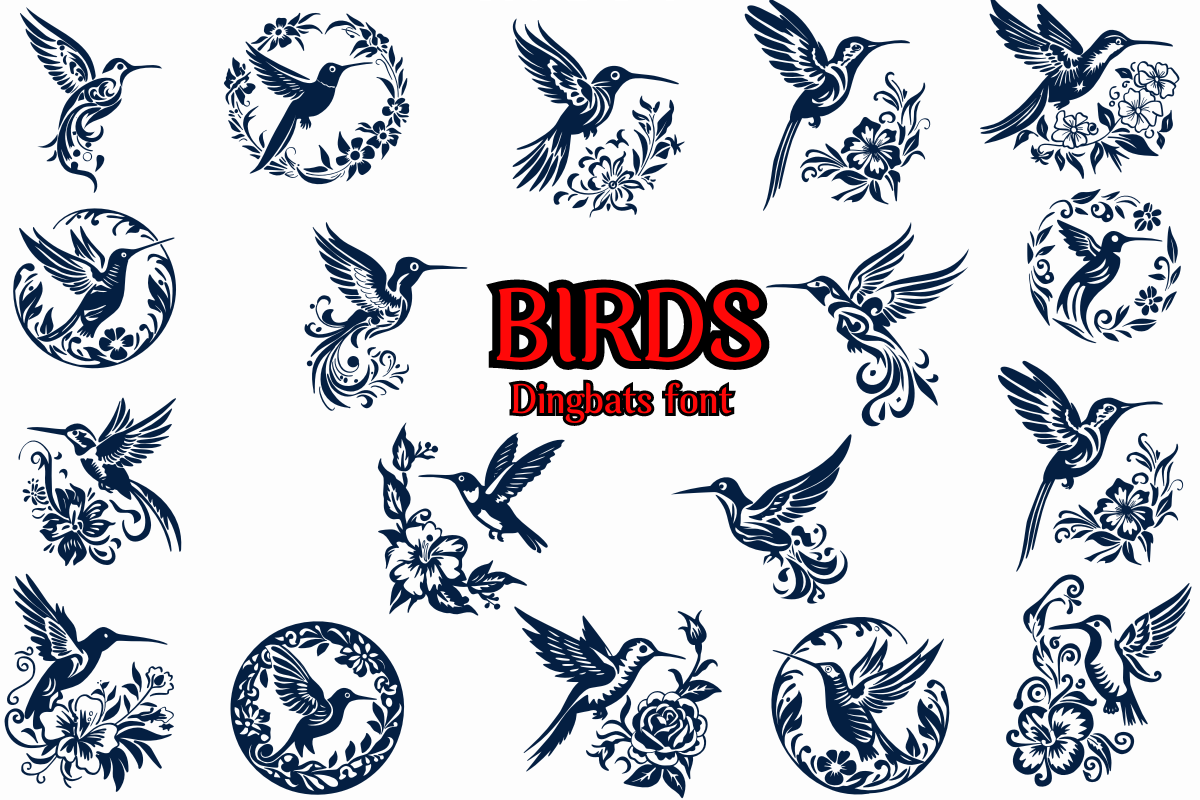 Birds Font - Fontmaven - Medium