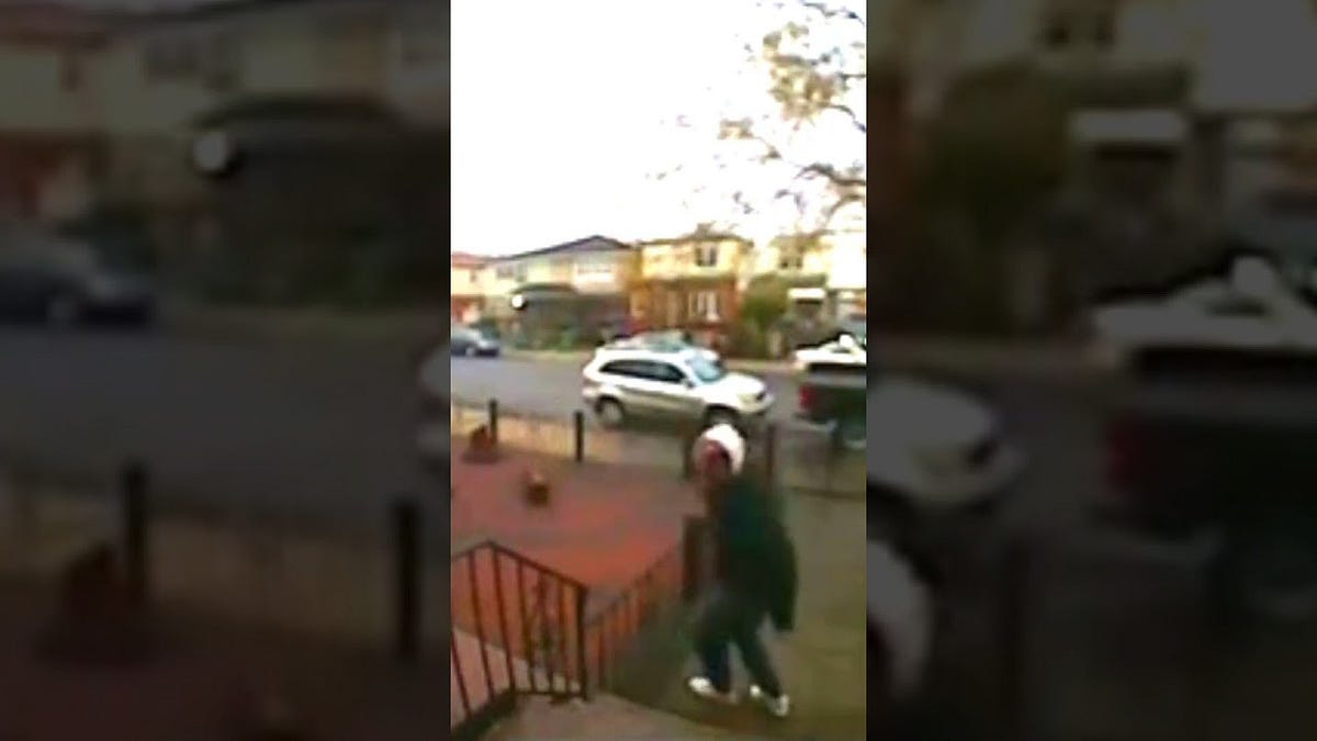 Man Slipping and Falling Down Steps | Doorbell Camera Video - Doorbell ...