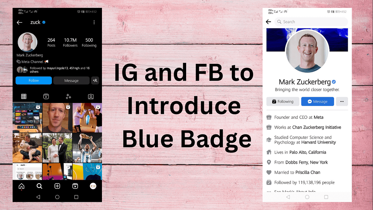Instagram and Facebook to introduce blue badge authentication ...
