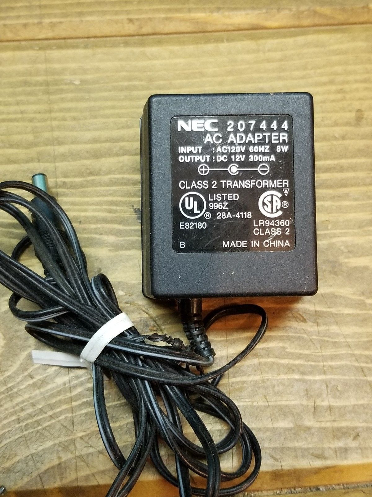 *Brand NEW*NEC 207444 Class 2 Transformer 12V 300mA Ac Adapter ...