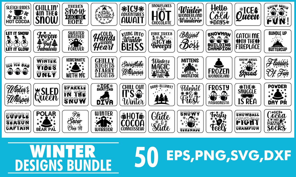 Winter Svg Designs Bundle Winter Pngs Free Download | by Neonnebula ...