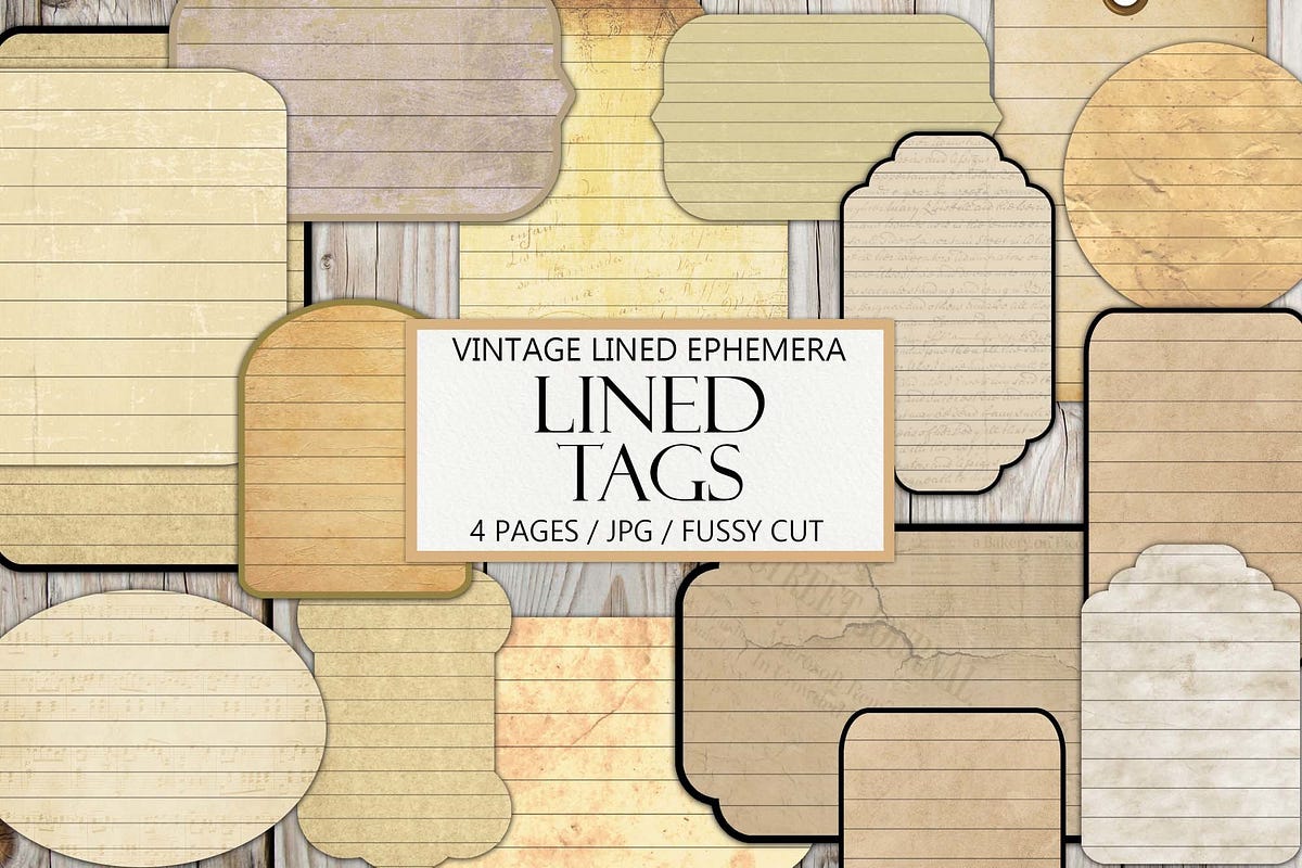 Vintage Lined Tags and Labels Free | by Chromaticpulse | Aug, 2024 | Medium