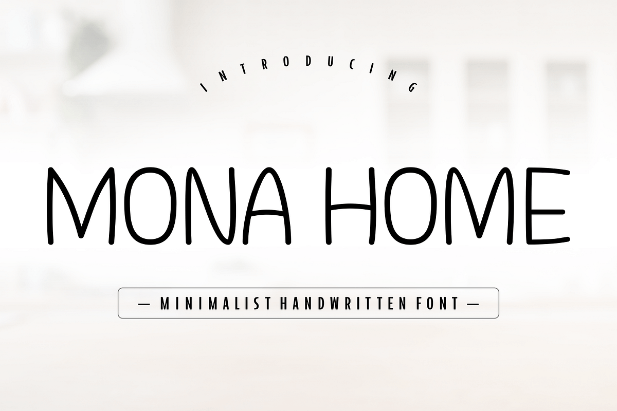 Mona Home Font - Cybercanvas - Medium