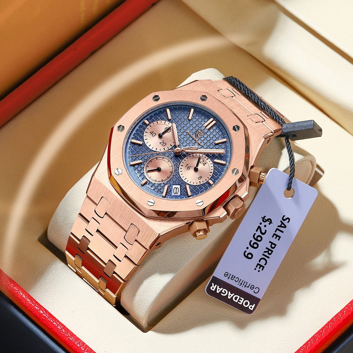 Hot Review! POEDAGAR Luxury Chronograph Watch For Men Sports Waterproof ...
