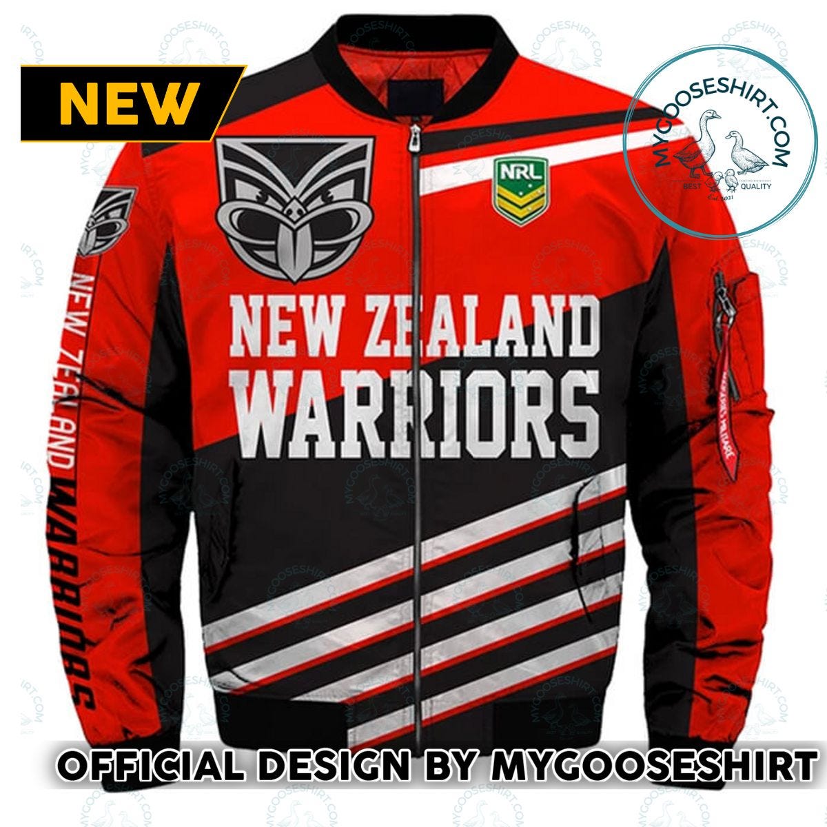 NRL NEW ZEALAND WARRIORS BOMBER JACKET | by Mygoosesp | Medium