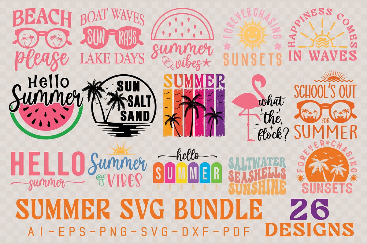Summer SVG Bundle, Beach SVG Free | by Metamorph | Medium