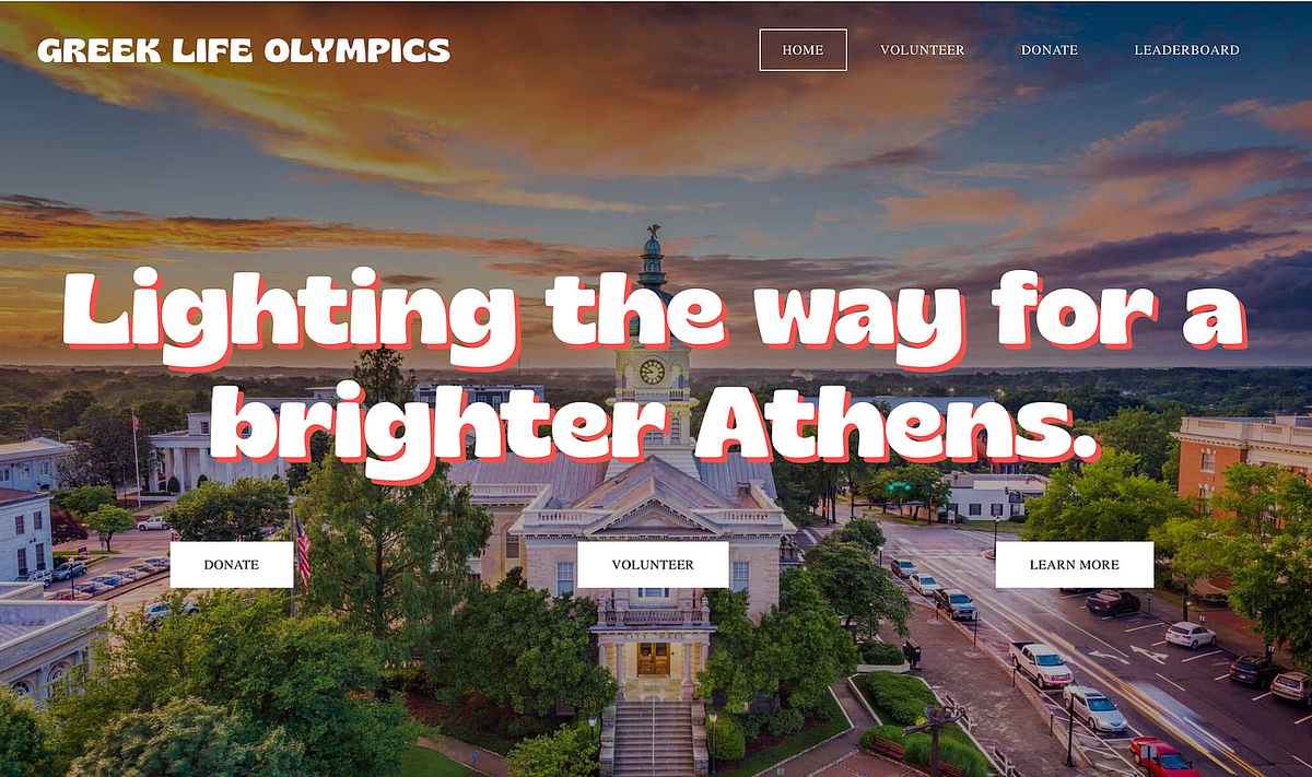 Greek Life Olympics Donation Platform Case Study | by Mary Brock Smith ...