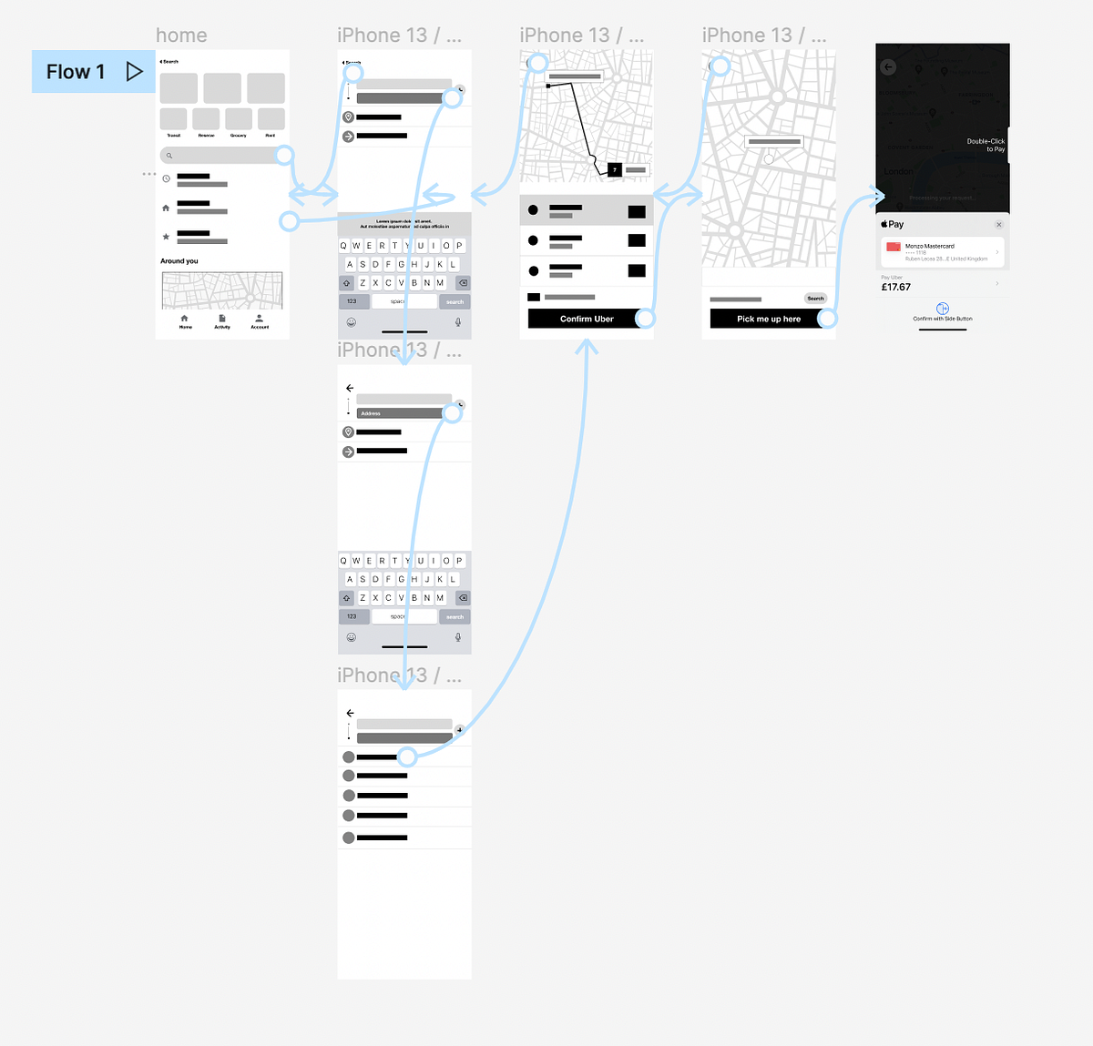 Uber Wireframing. Here is my new challenge! The task was… | by Ruben ...