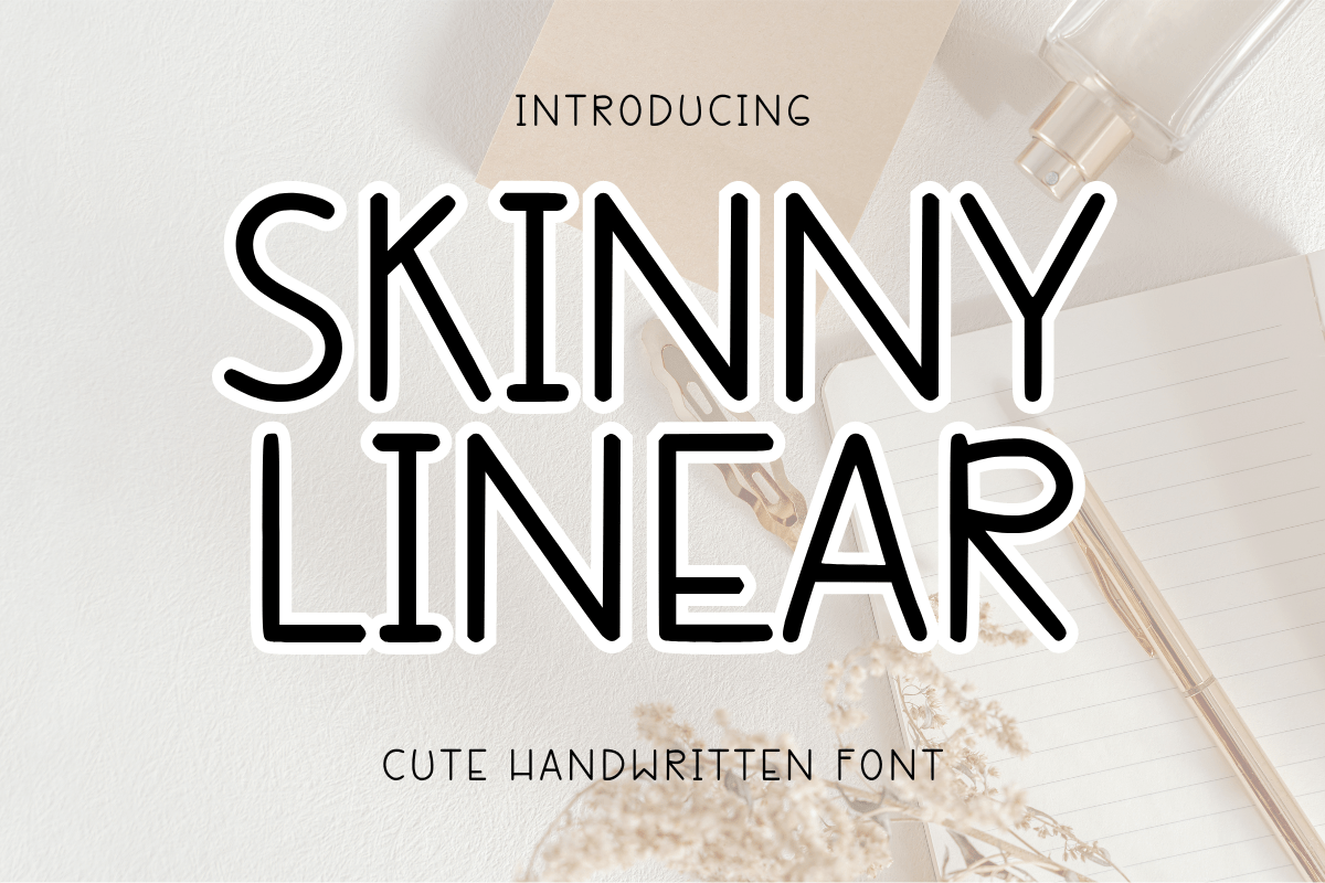 Skinny Linear Font | by Avaastral | Medium