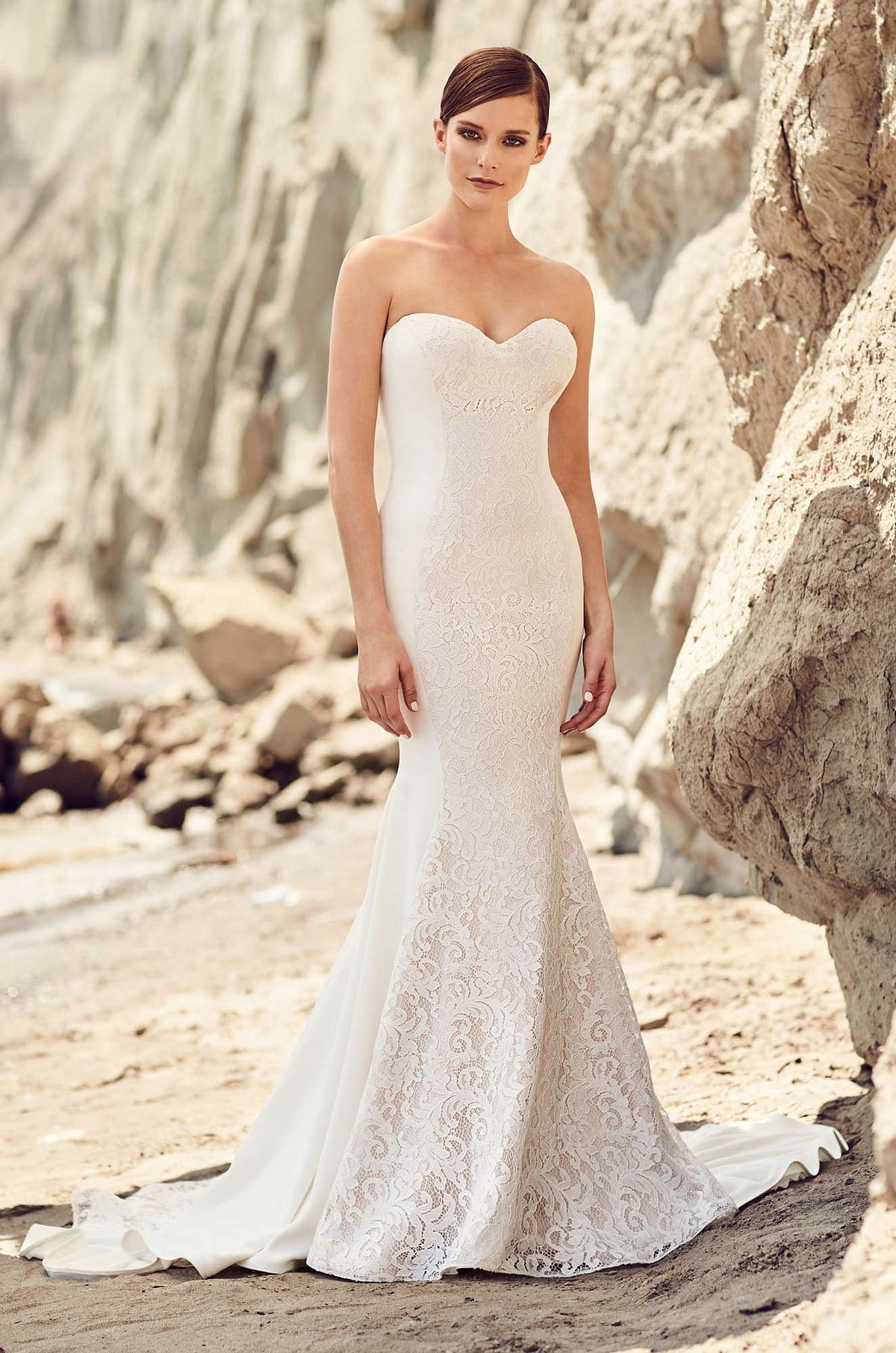Mikaella Spring/Summer 2017 2117 Ivory Sweet Chapel Train Sleeveless ...