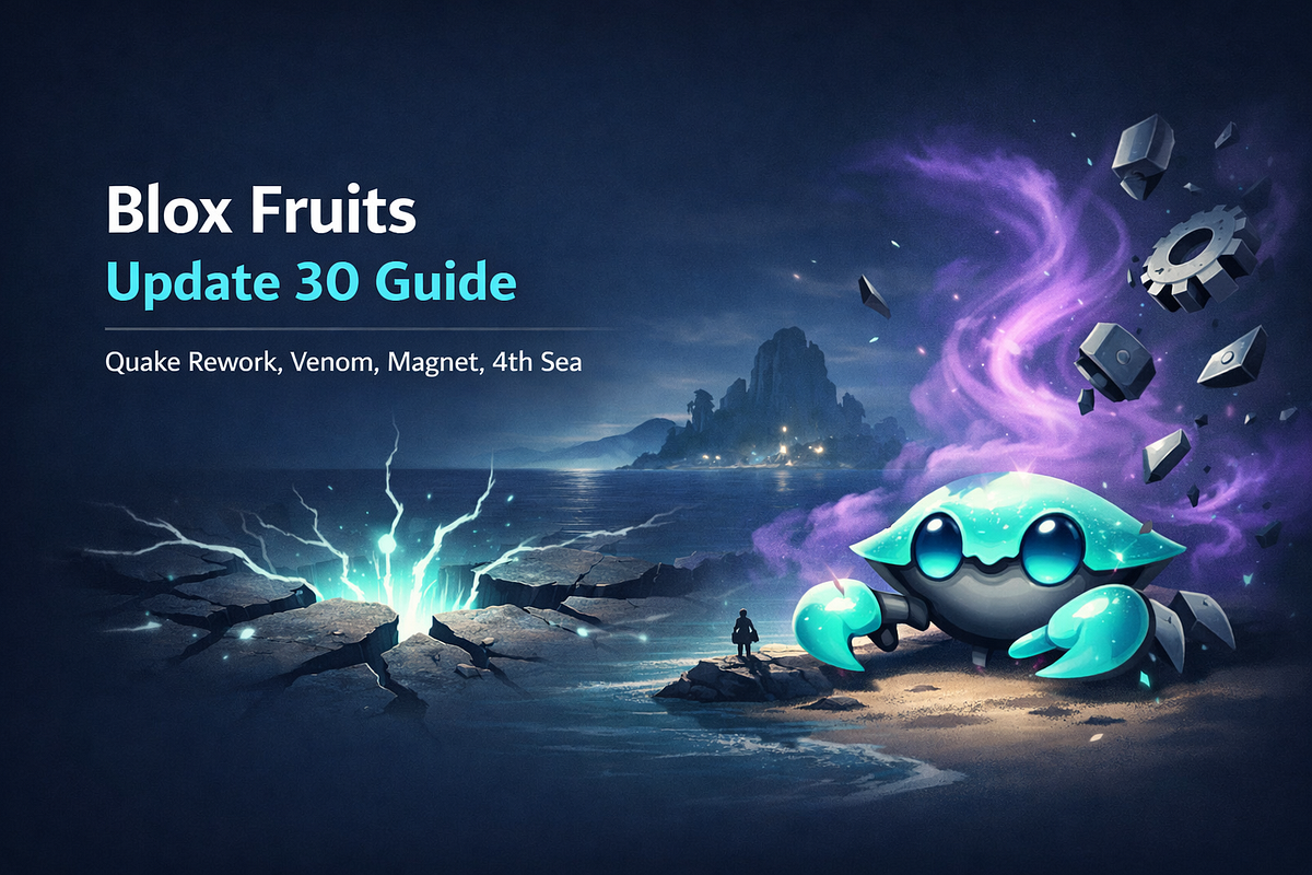 Blox Fruits Update 30: Quake Rework, Venom Rework, Magnet Fruit ...