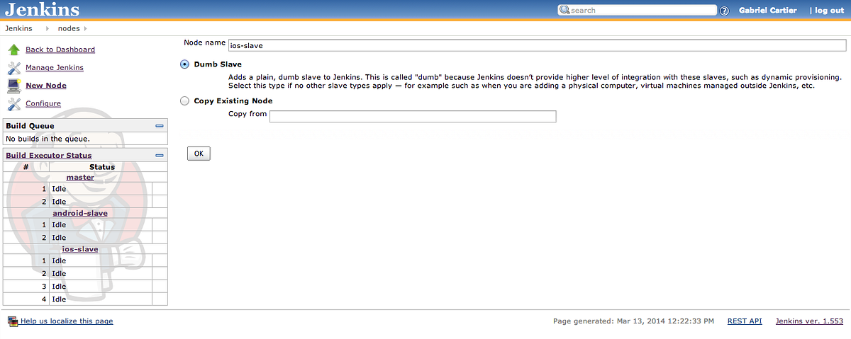 How to setup a Jenkins slave running Mac OS X for iOS projects part 1 | by Gabriel Cartier ...