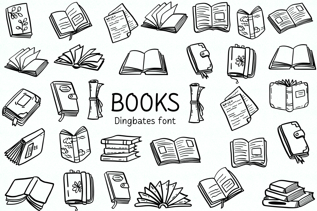 Books Font - Teachinnovator - Medium