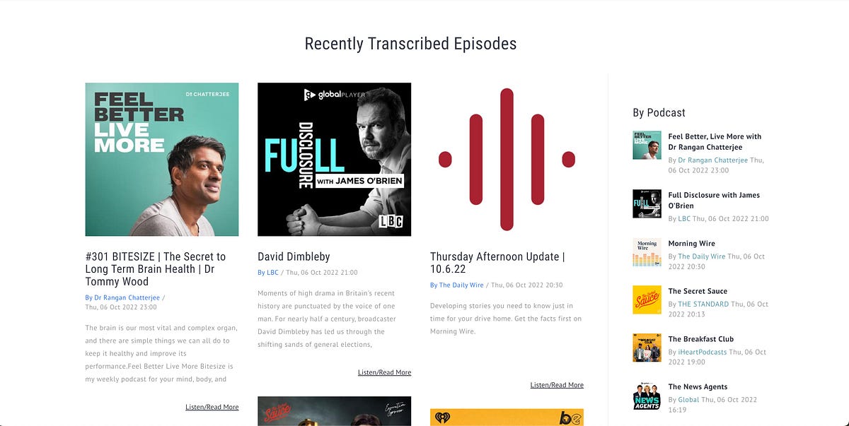 Introducing podgraph.io: Search *Inside* Your Favorite Podcasts | by Or Hiltch | Medium