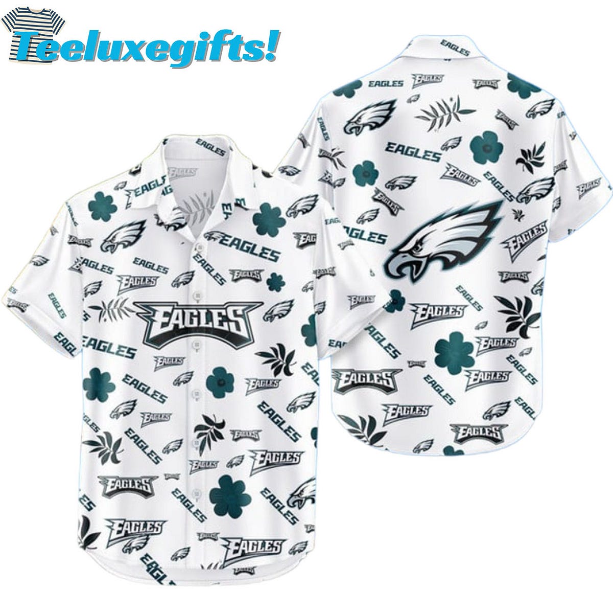 Philadelphia Eagles Hawaiian Shirt Tropical Beach, Philadelphia Eagles ...