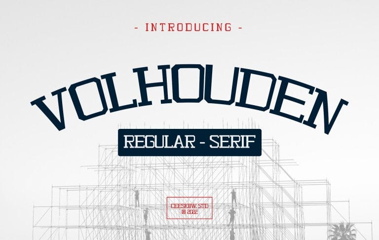 Volhouden Font Download Free - kaisunnan8 - Medium