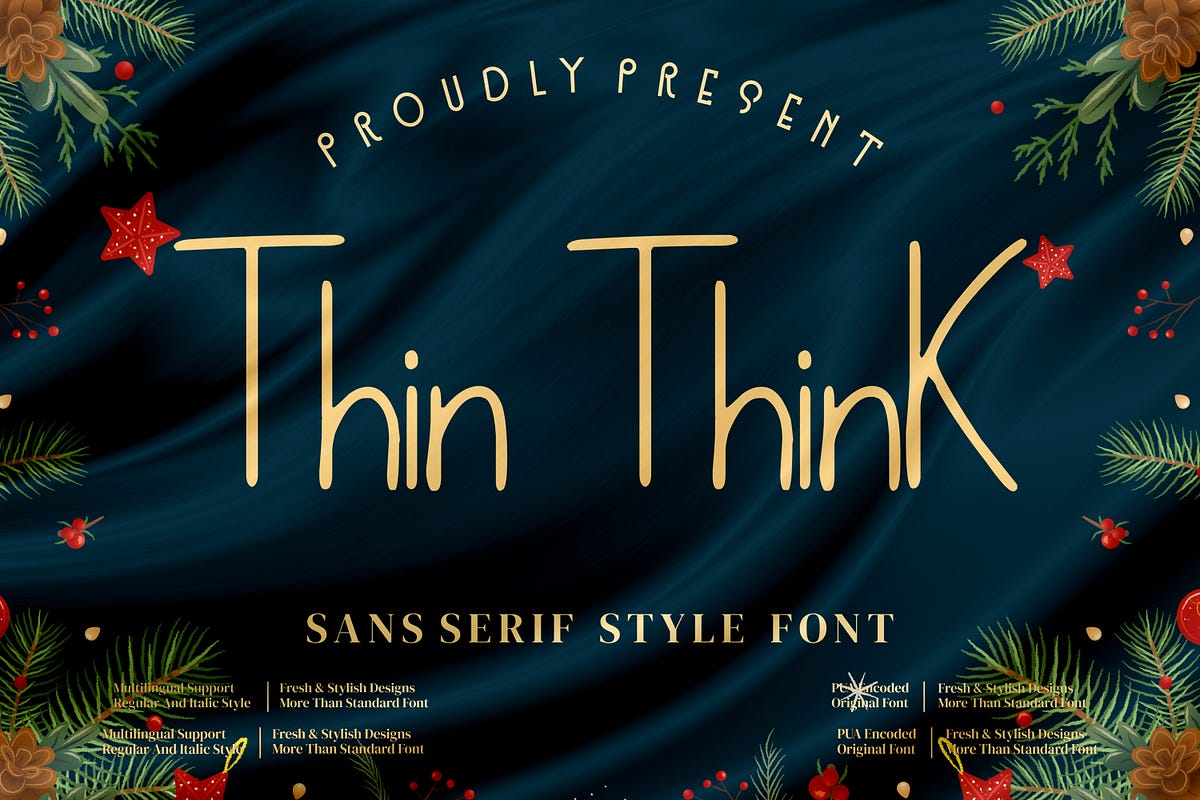 Thin Think Font | by Chloechroma | May, 2024 | Medium