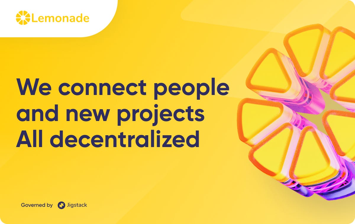 Lemonade: Jigstack’s Launchpad by and for the Community | by Lemonade ...