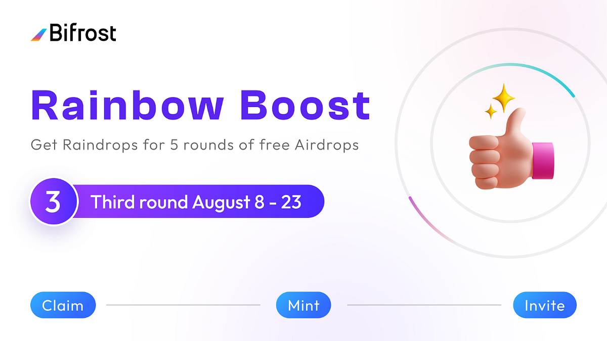 Rainbow Boost 3.0 verrà lanciato l’8 agosto, con 5 round di airdrop in ...