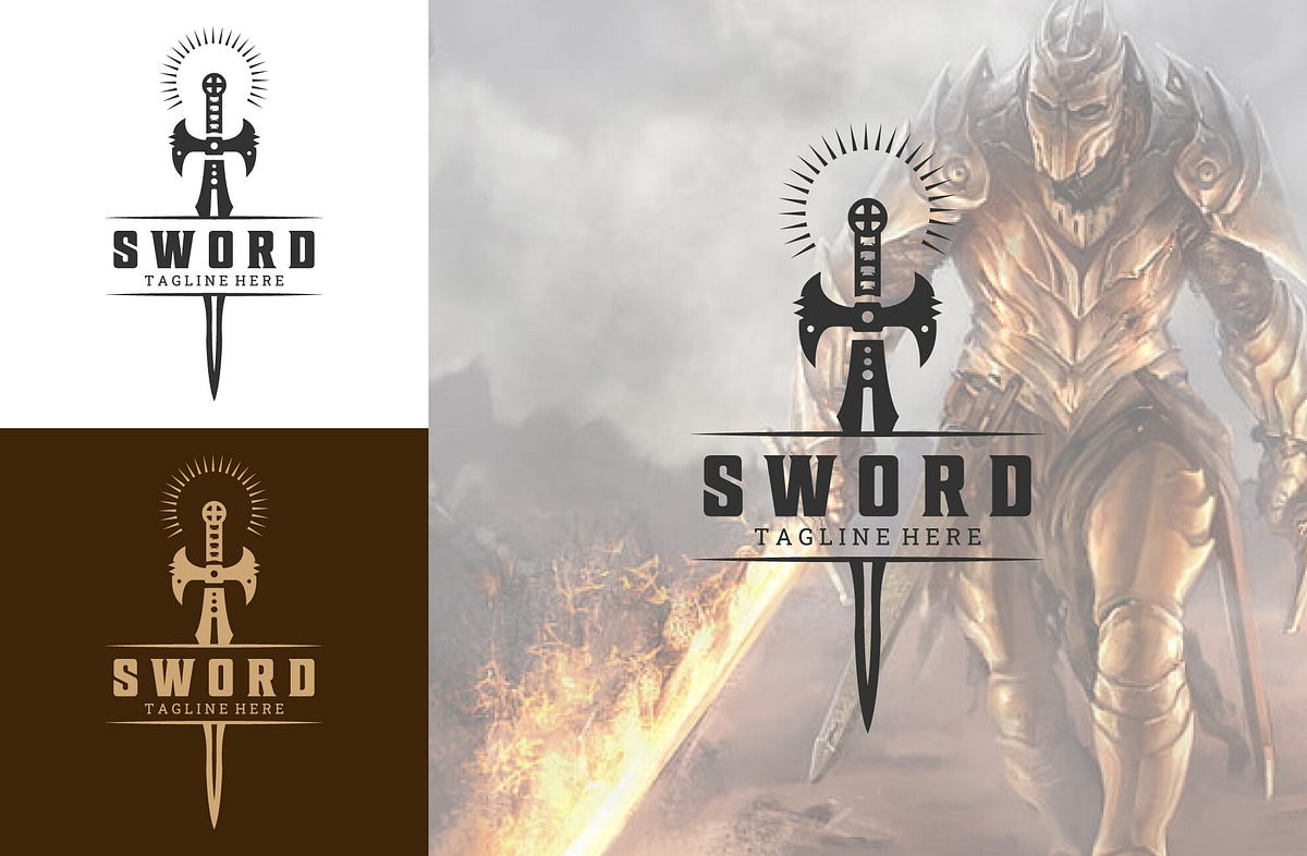 Fantasy Sword Logo Vector Vintage Free | by Etherealedge | Aug, 2024 ...