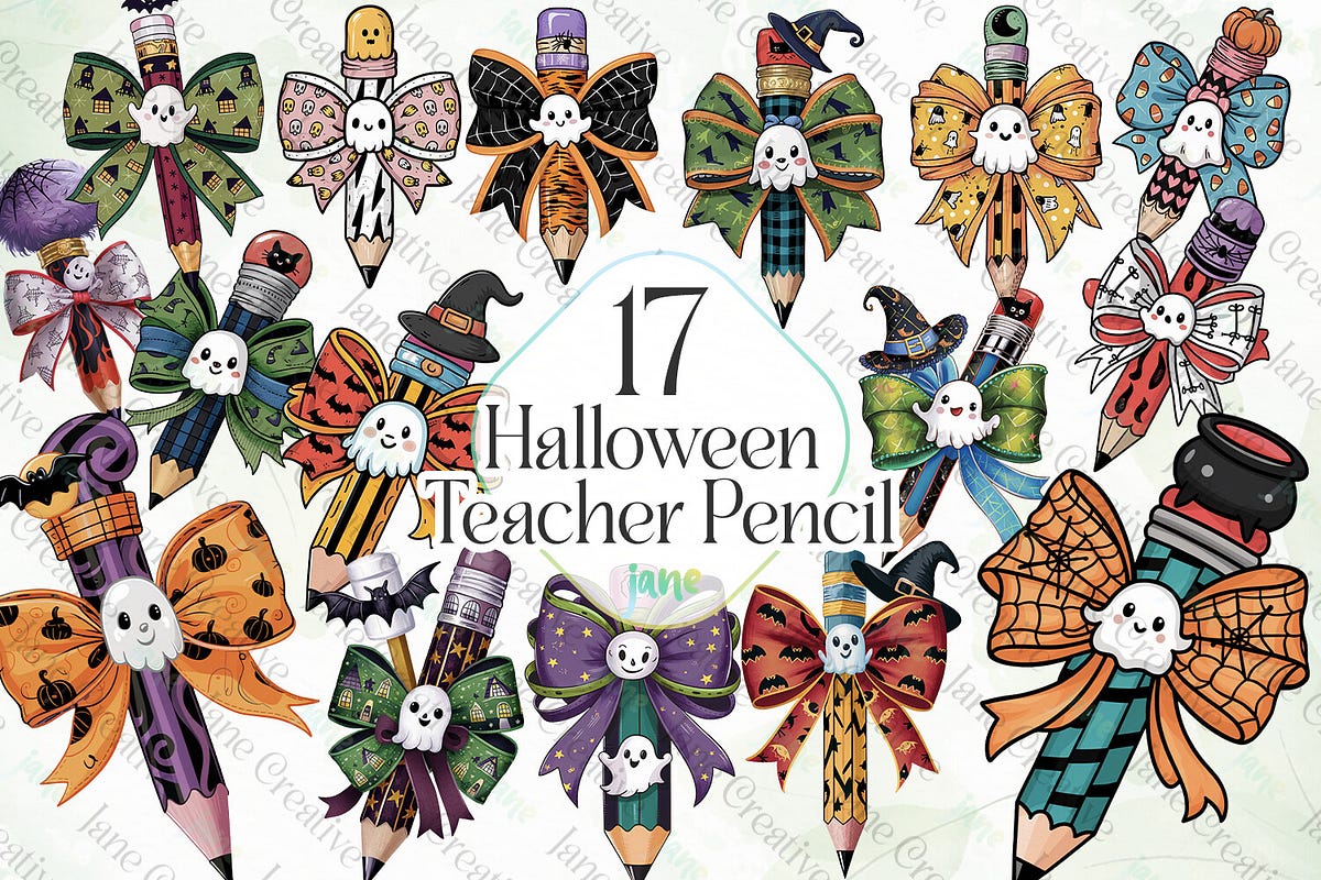 Halloween Teacher Pencil Sublimation Free | by Glyphgina | Jul, 2024 ...