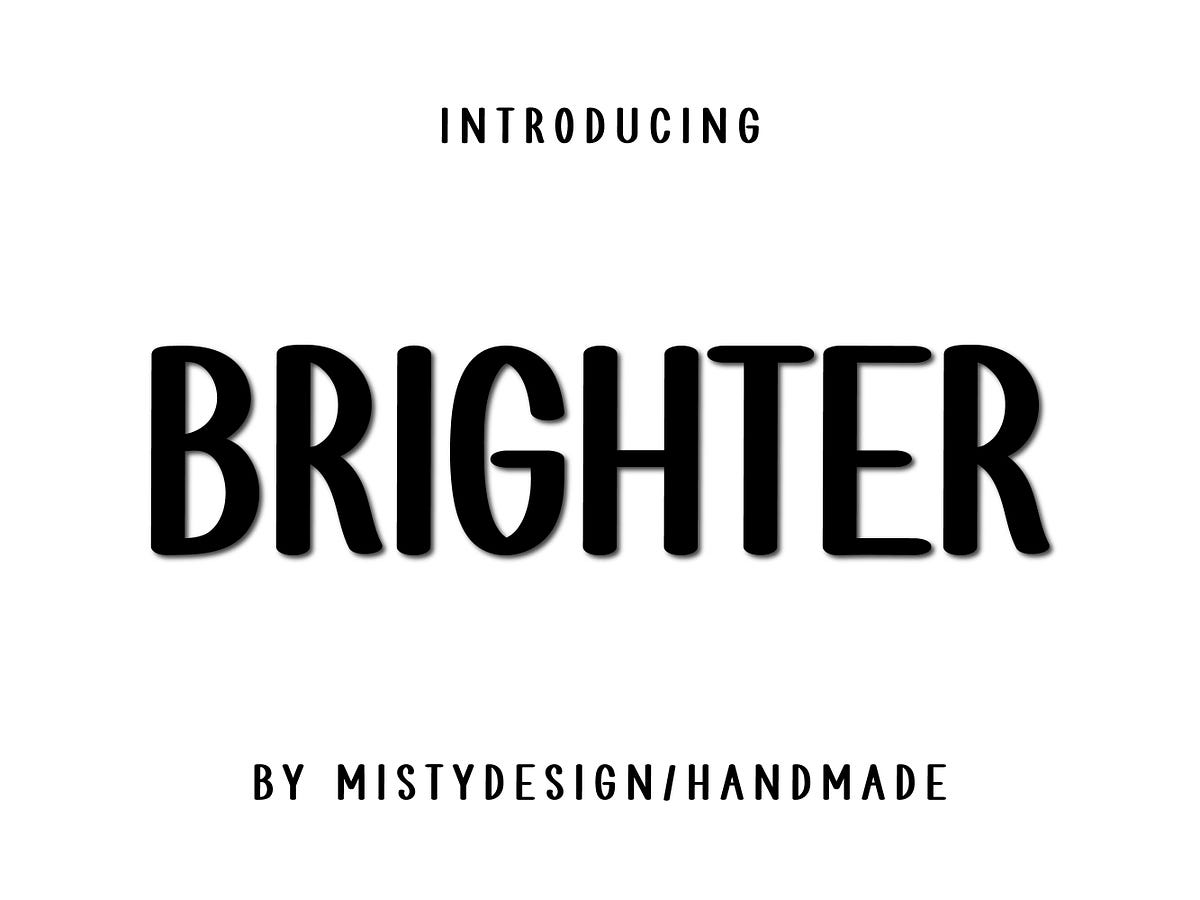 Brighter Font - Digidruid - Medium