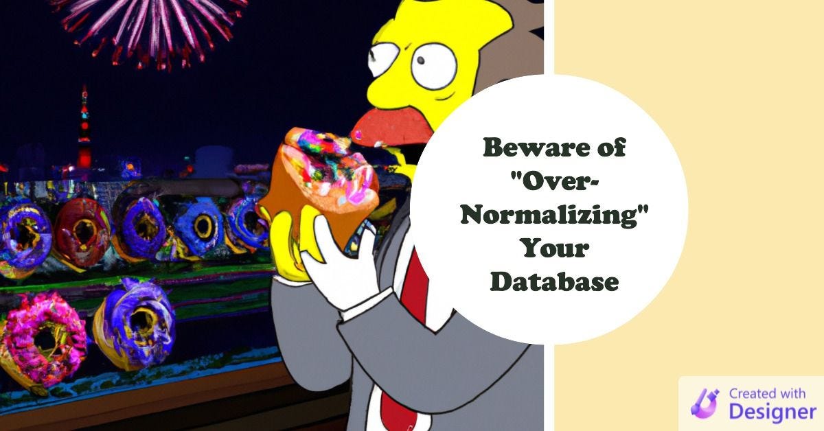 Beware of “Over-Normalizing” Your Database | by No Longer Set | Medium