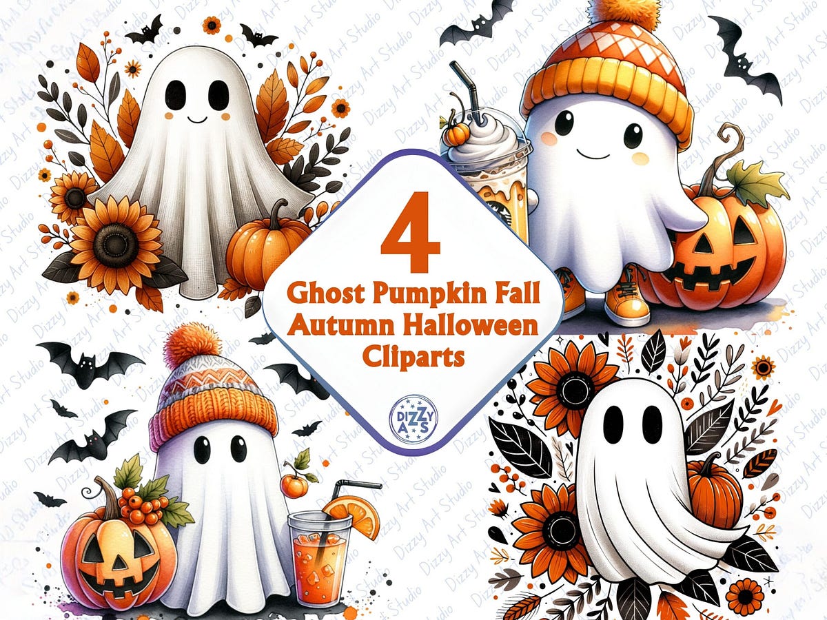 Ghost Pumpkin Fall Autumn Halloween PNG | by Pixelpantomime | Sep, 2024 ...