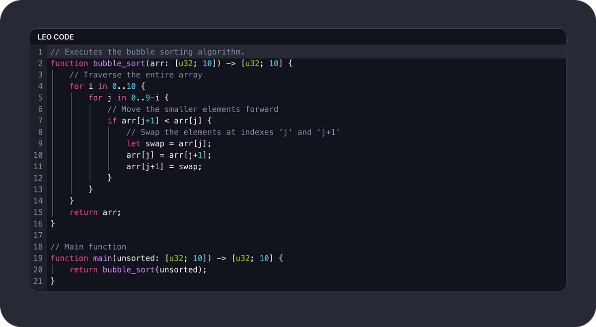 Intro to Leo Programming Language Aleo | by Roman Nazarov | Medium