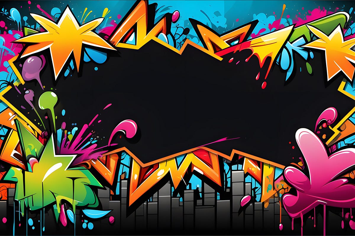 Graffiti Border Free | by Nebulacrafter | Aug, 2024 | Medium