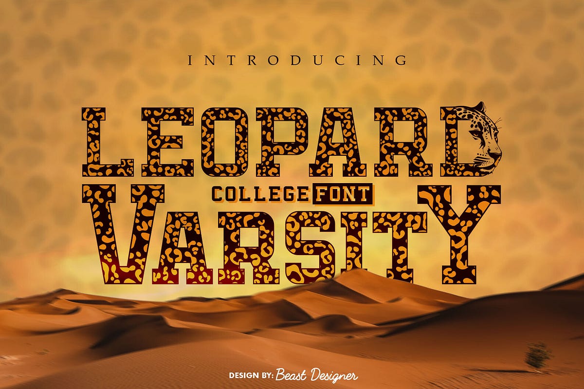 Leopard Varsity Font | by Teachinnovator | Jun, 2024 | Medium