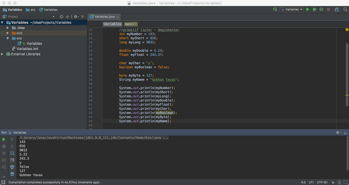 Java’da Veri Tipleri ve Değişkenler | by Gökhan YAVAŞ | gokhanyavas ...