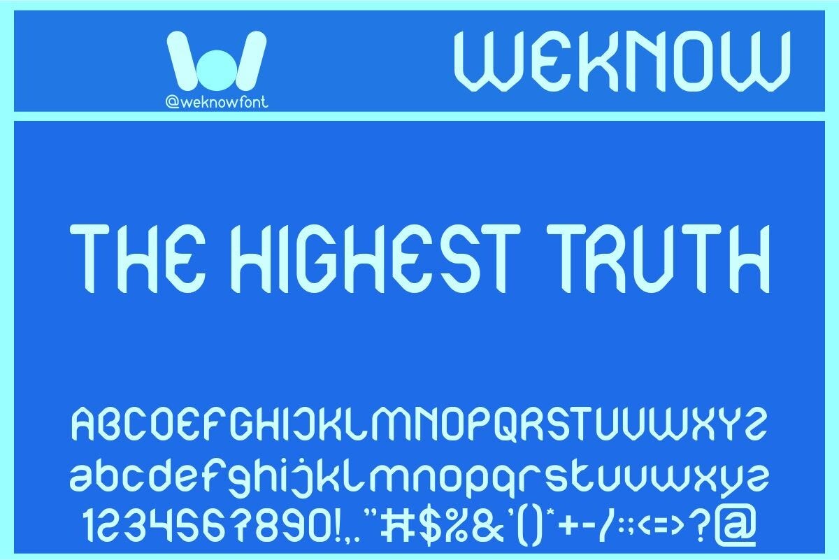The Highest Truth Font | by Sonicsketch | Jun, 2024 | Medium