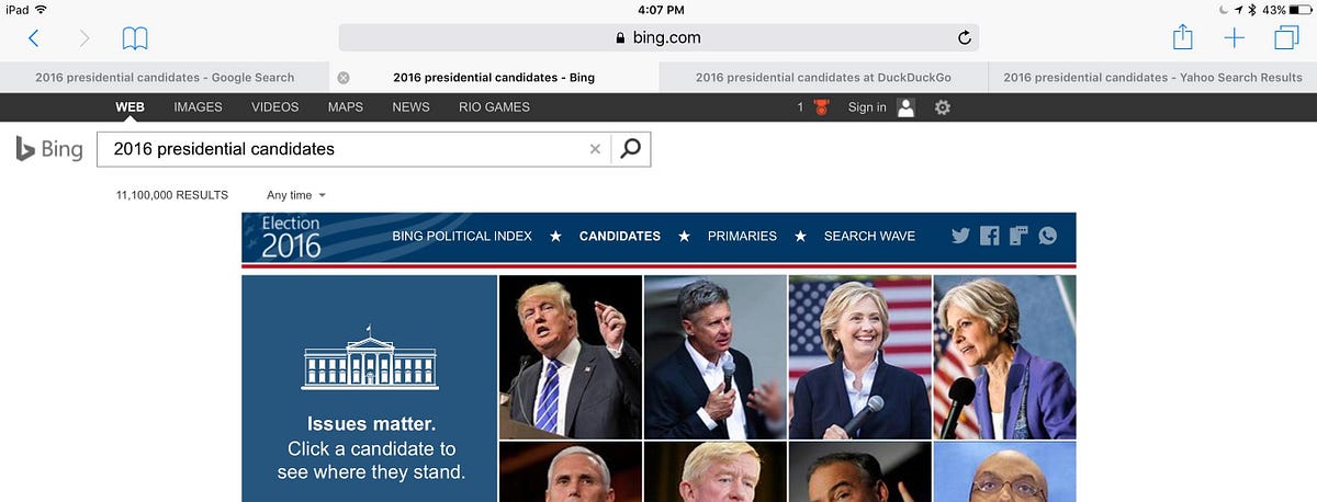 SEARCH ENGINE BIAS IN POLITICS. SEARCH ENGINE BIAS IN POLITICS was ...