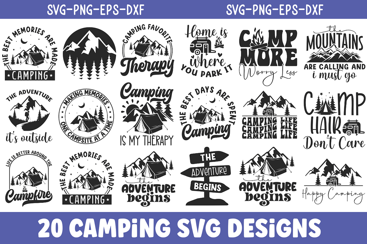 Camping SVG Bundle Free | by Quantumquirk | Medium