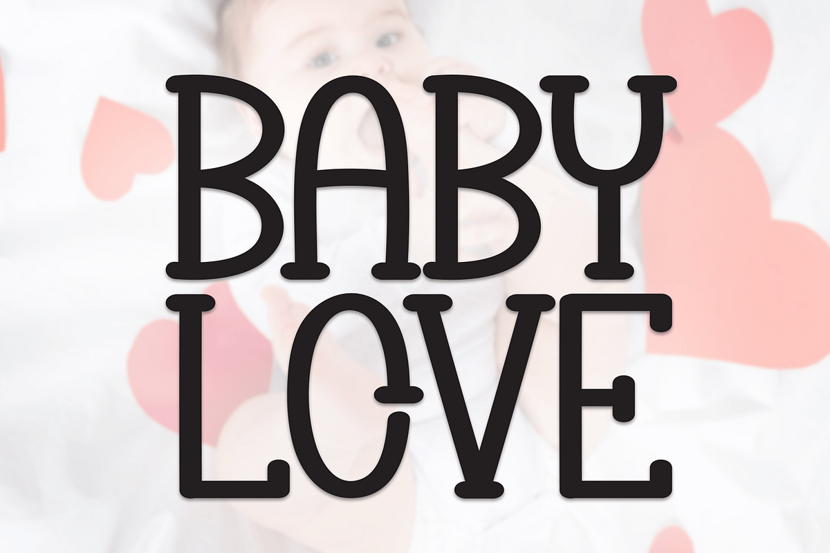 Baby Love Font - Echosphere - Medium