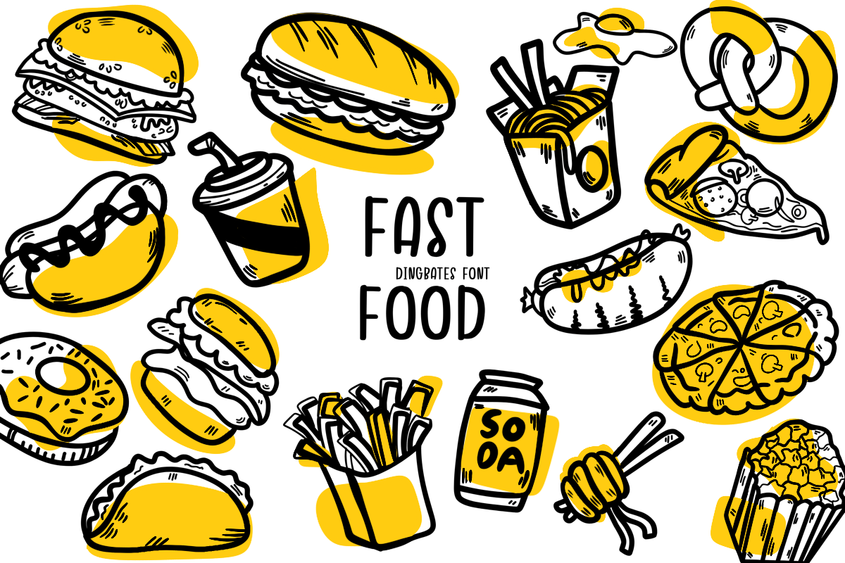 Fast Food Font - Emmaethereal - Medium