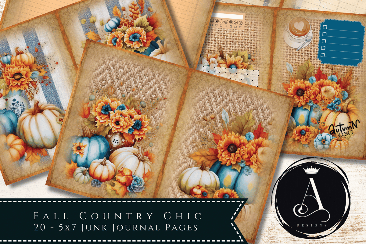 Fall Junk Journal Kit — Country Chic Free | by Blazebloom | Sep, 2024 ...