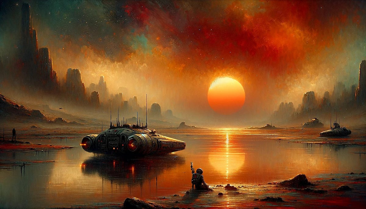 Beneath an Alien Sun. The sun hung low on the horizon, a… | by Jeff ...