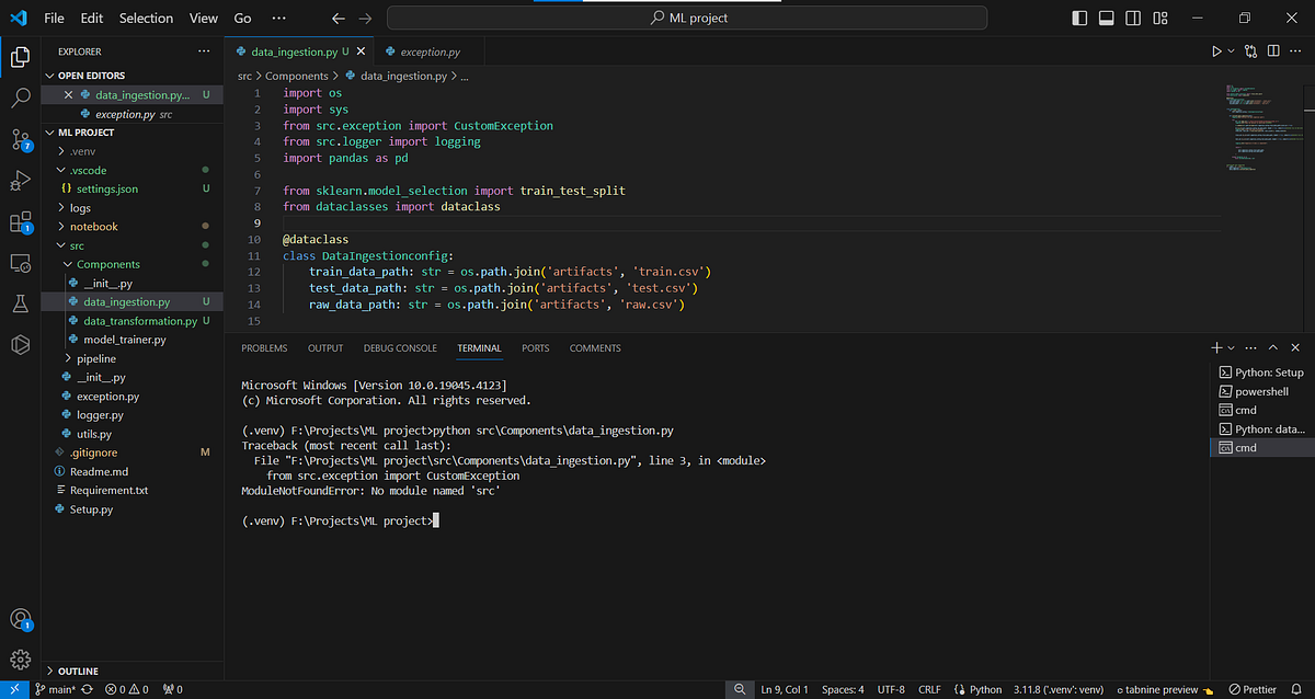 Python- No module named “src” | by Ted James | Oct, 2024 | Medium