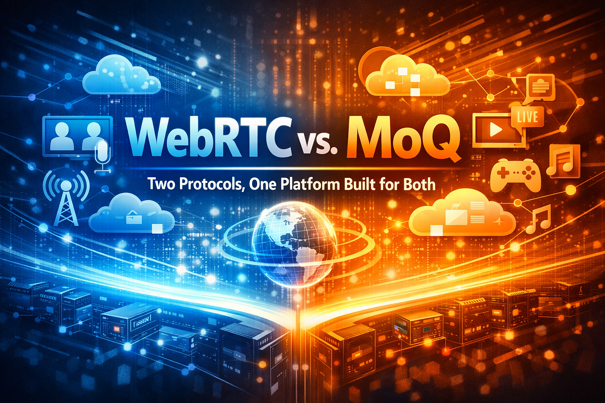 WebRTC vs. MoQ — Two Protocols, One Platform Completely Built for Both ...