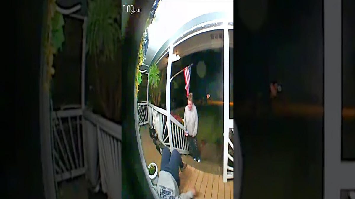 Doorbell Camera Catches Funny Stairs Fail | Doorbell Camera Video ...