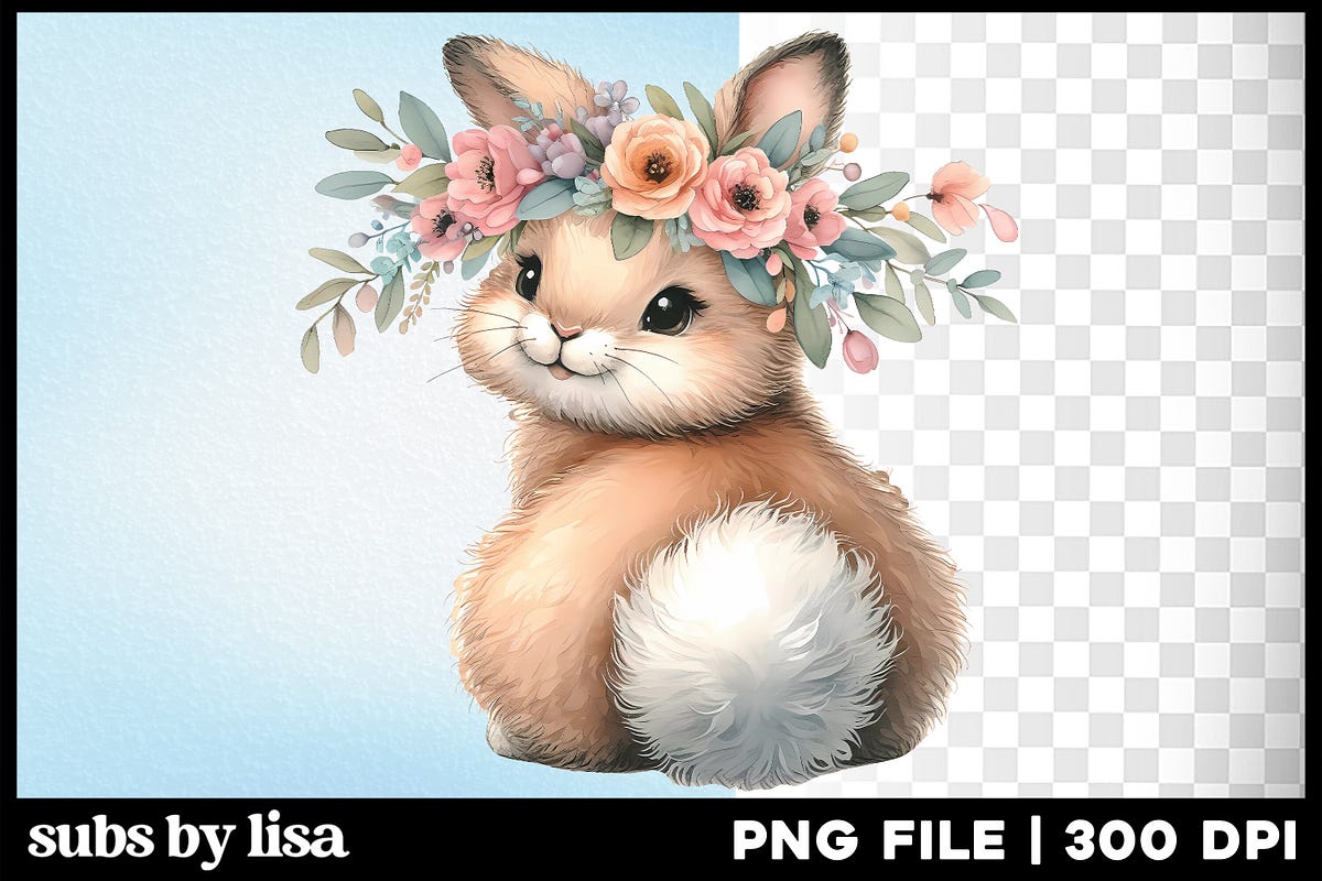 Bunny Tail Watercolor Easter Clipart | by Izukumi | Medium