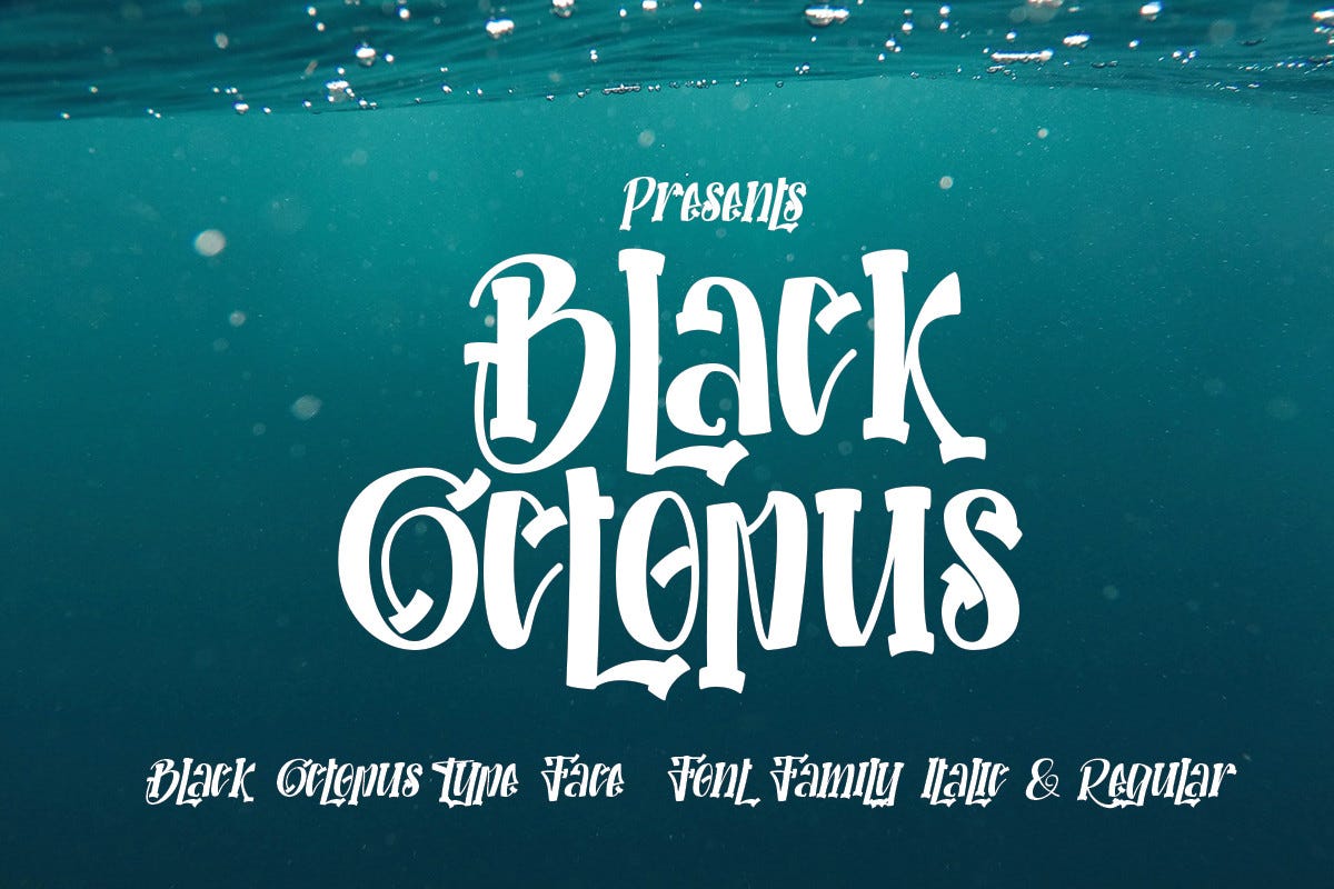 Black Octopus Font | by Auroraartistry | Jul, 2024 | Medium
